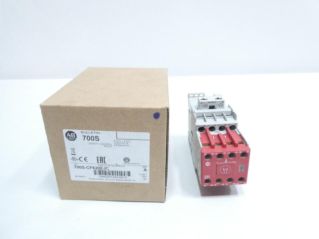 ALLEN BRADLEY 700S-CF620EJC GUARDMASTER SAFETY RELAY 24V-DC