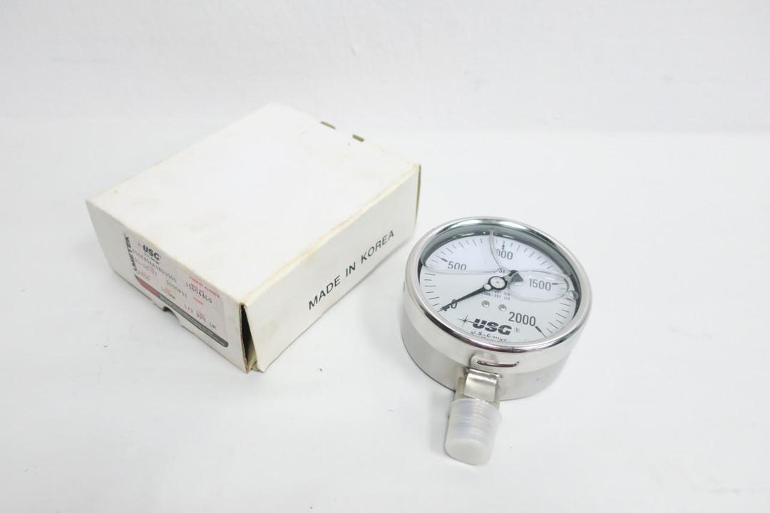 AMETEK P656 656645AA3ED3G00 PRESSURE GAUGE 100MM 0-2000PSI 1/2IN NPT