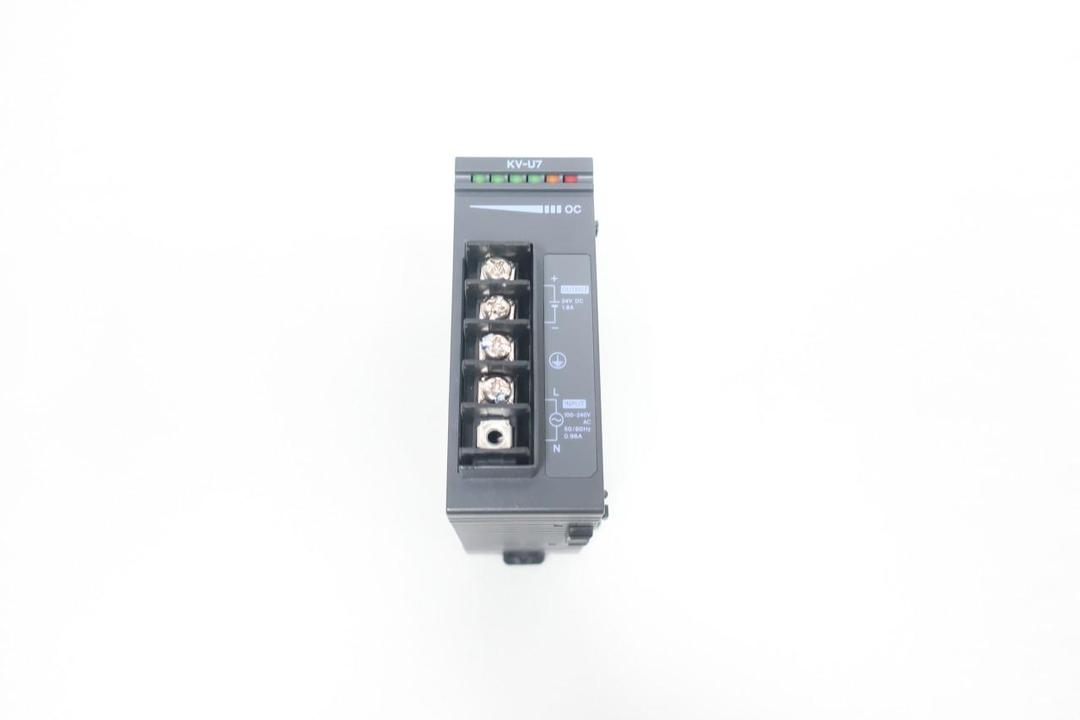 KEYENCE KV-U7 POWER SUPPLY MODULE 100-240V-AC 24V-DC