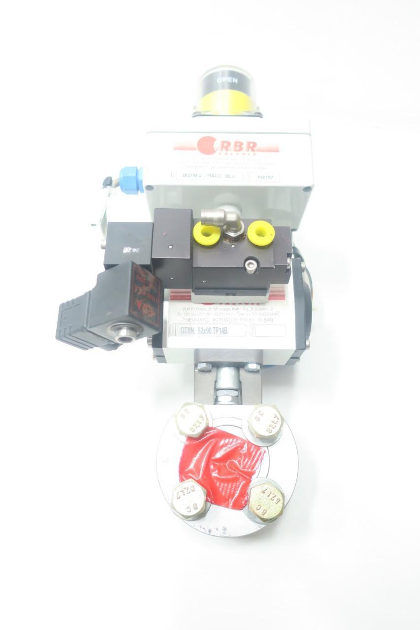RBR VALVOLE S10 GTXN BGTM-2 PNEUMATIC STEEL FLANGED CONTROL VALVE 3/4IN 150
