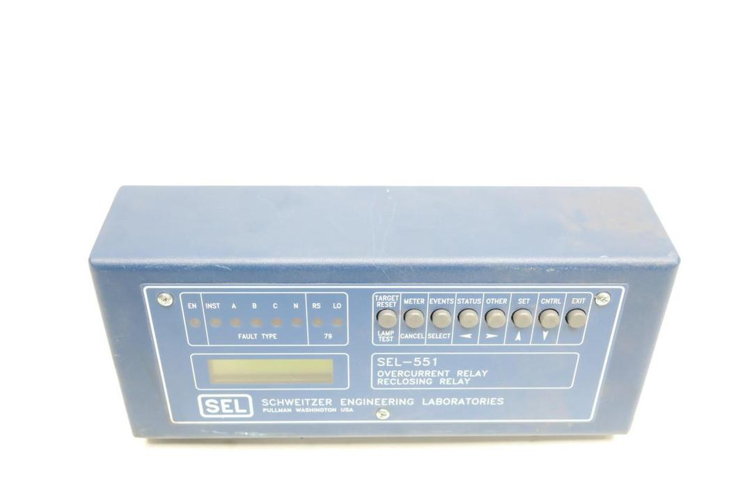 SEL 055100BX551X OVERCURRENT PROTECTION RELAY 125V-AC