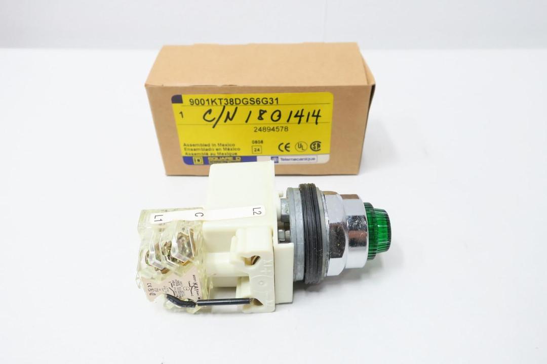 SQUARE D 9001KT38DGS6G31 GREEN PILOT LIGHT 135V-DC