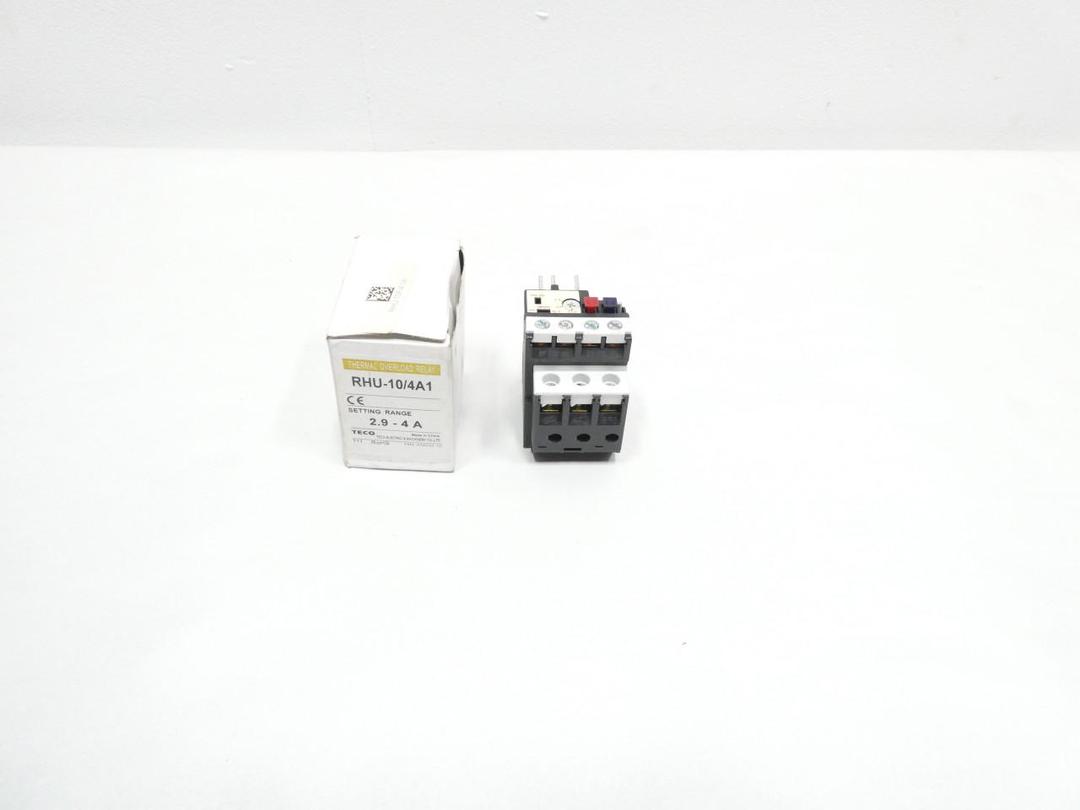 TECO RHU-10/4A1 2.9-4A AMP OVERLOAD RELAY