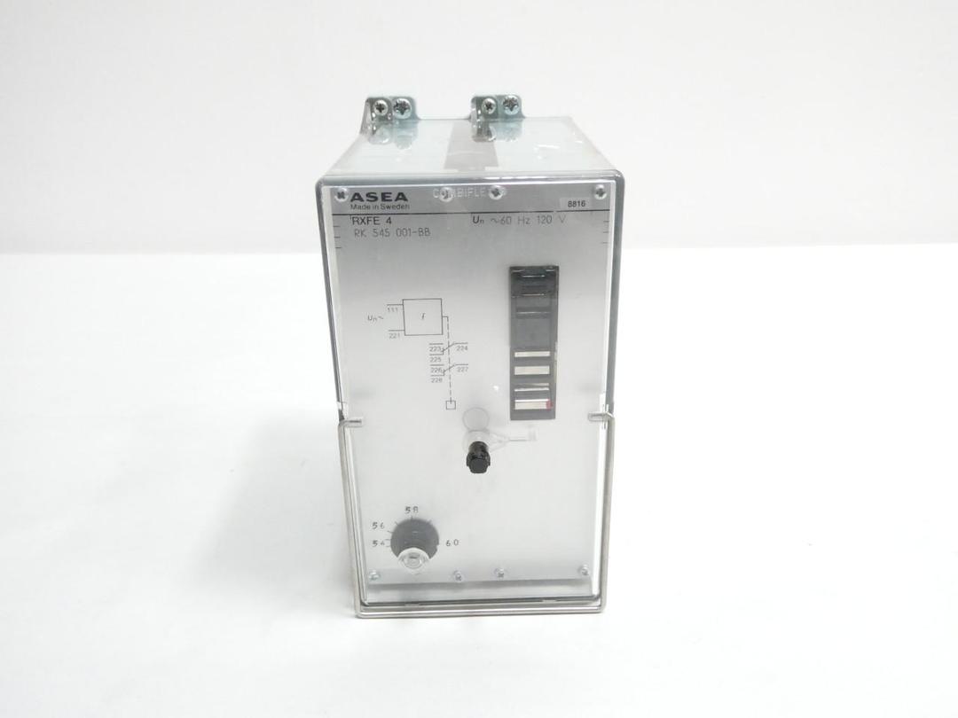 ASEA RXFE 4 RK 545 001-BB COMBIFLEX FREQUENCY RELAY 120V-AC