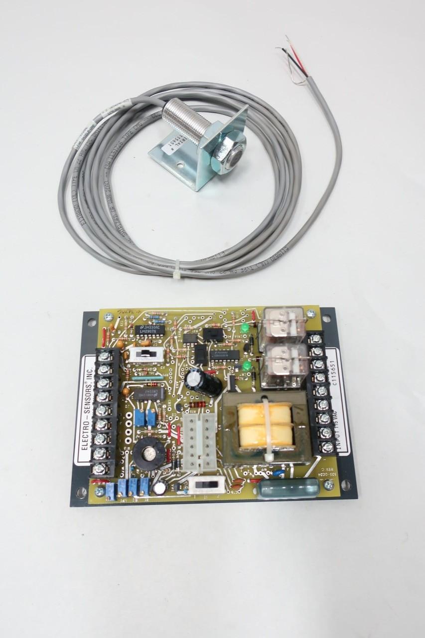 ELECTRO-SENSORS DSP-12C PCB CIRCUIT BOARD 115V-AC