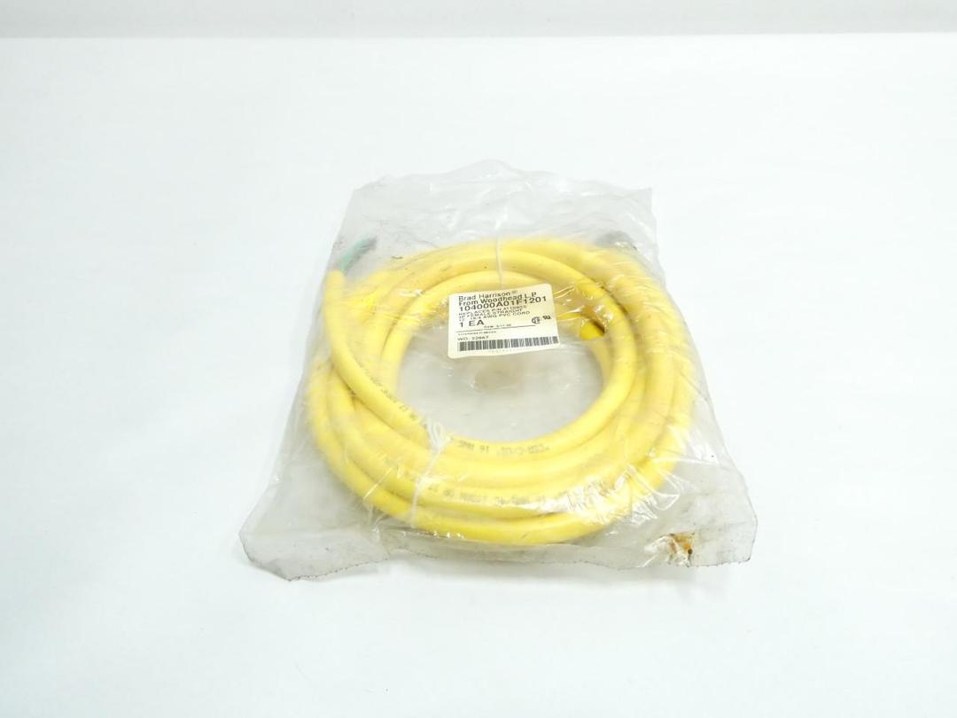 WOODHEAD 104000A01F1201 12FT CORDSET CABLE