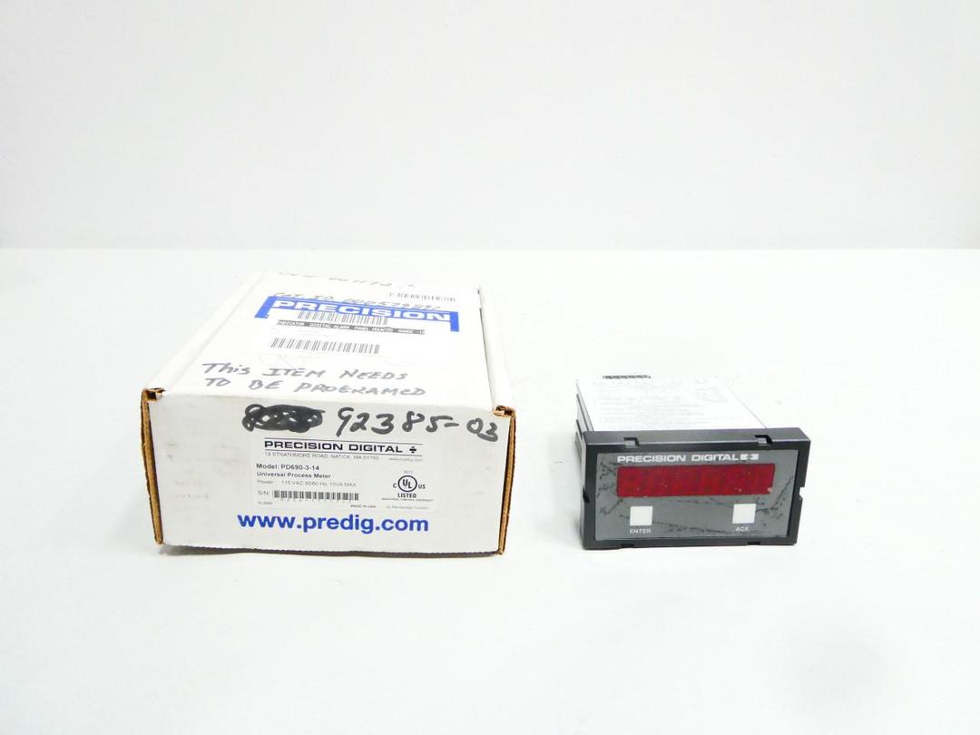 PRECISION DIGITAL PD690-3-14 UNIVERSAL PROCESS METER 115V-AC 10VA