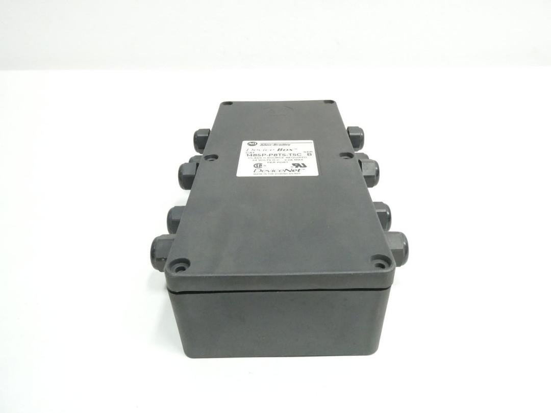 ALLEN BRADLEY 1485P-P8T5-T5C DEVICE BOX 8-PORT BOX SER B