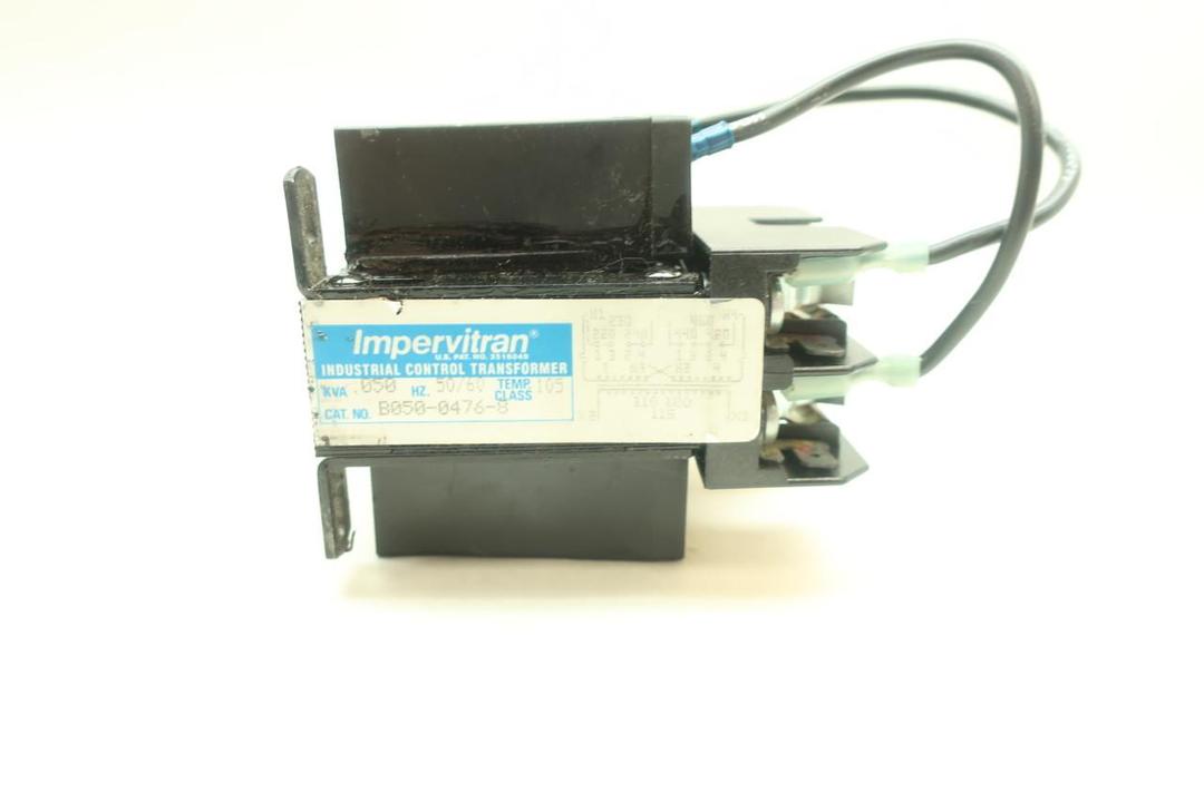 IMPERVITRAN B050-0476-8 VOLTAGE TRANSFORMER 0.05KVA 240/480V-AC 120V-AC