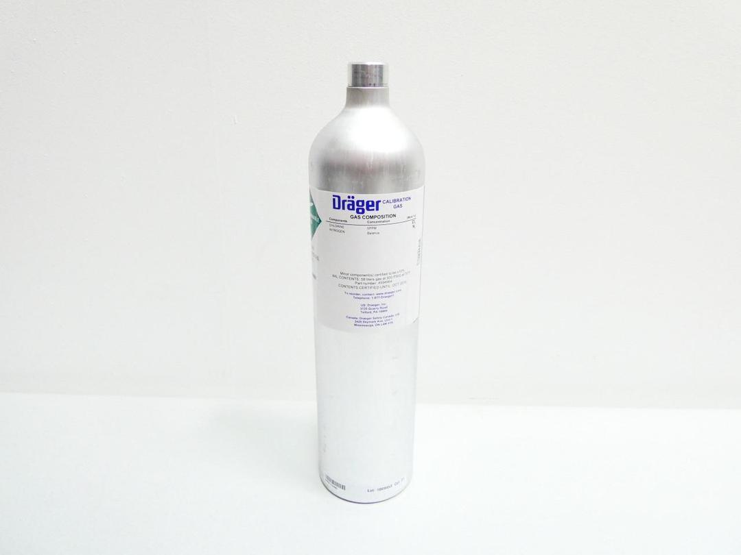 DRAGER CHLORINE/NITROGEN COMPRESSED CALIBRATION GAS